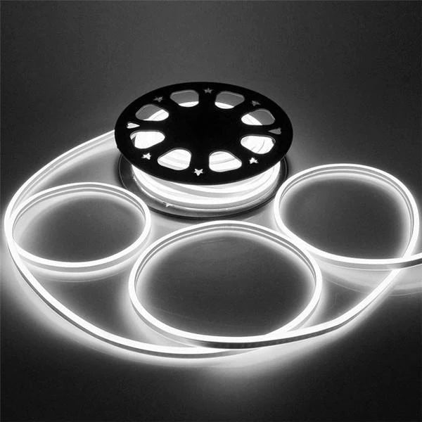 100FT Cool White Double Sided Ribbon LED Neon Light IP65 (8x15mm) — LED ...