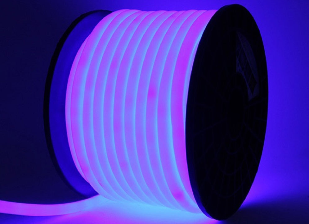 50FT bleu 360 ° rond SMD LED néon corde / bande lumineuse — LED Rope ...